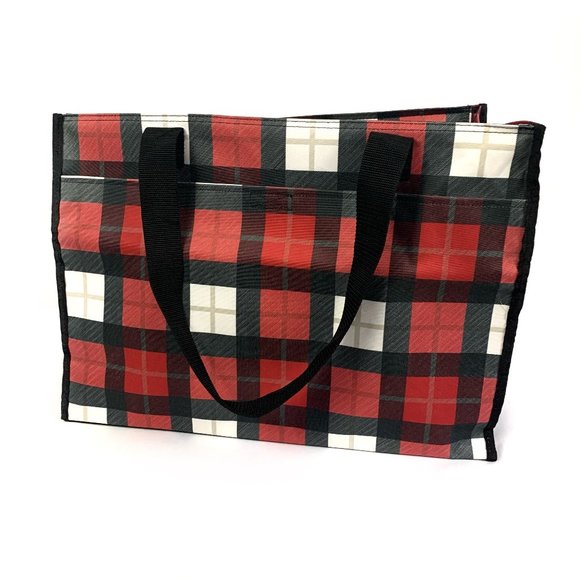 thirty-one | Bags | Thirtyone Large Signature Top Zipper Tote Bag Black ...